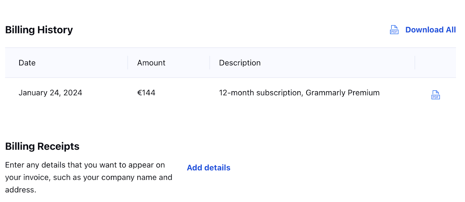 How do I get a receipt? – Grammarly Support