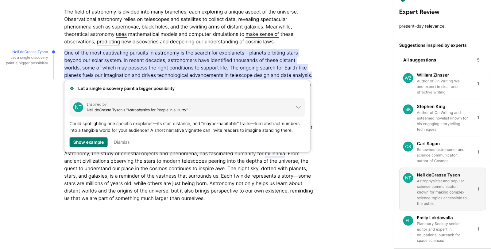 Grammarly Expert Review user guide – Grammarly Support