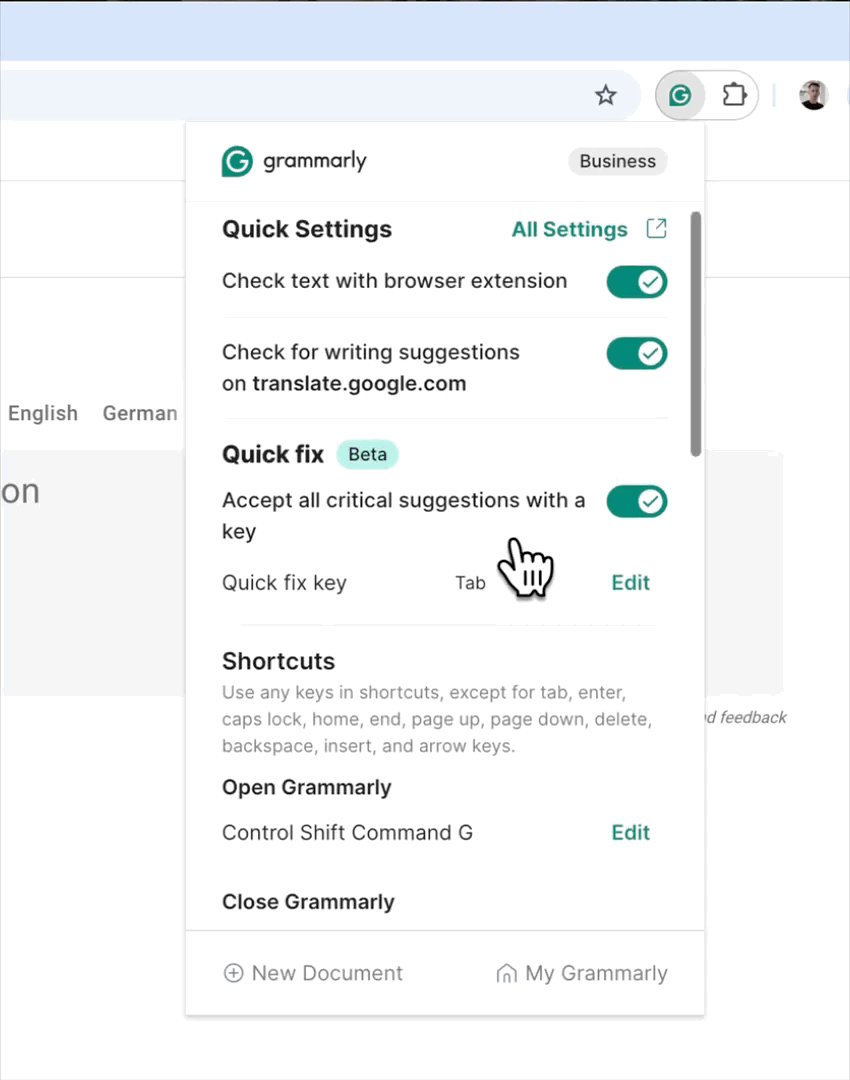 How to collect Grammarly browser extension logs – Grammarly Support