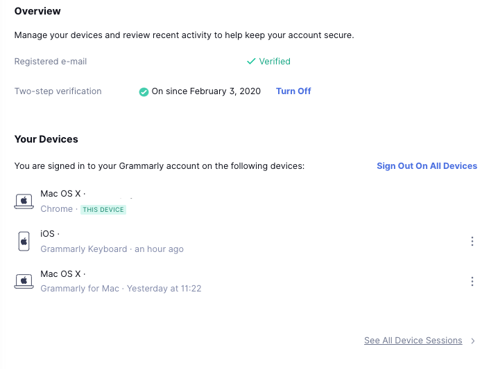 How Do I Check What Devices Are Linked To My Grammarly Account 