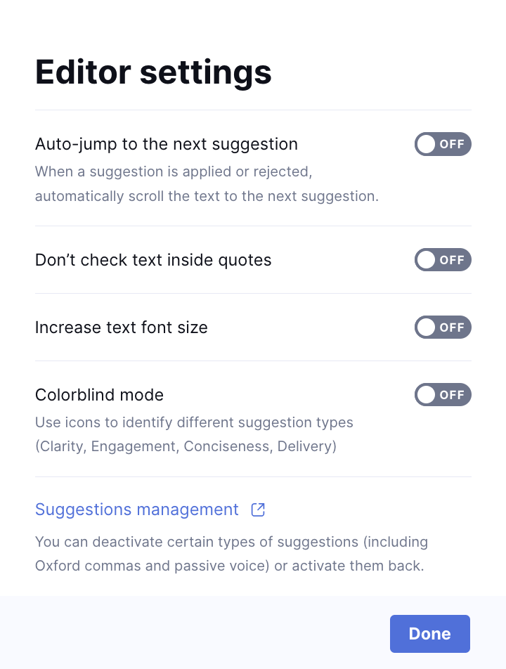 Grammarly Editor user guide – Grammarly Support
